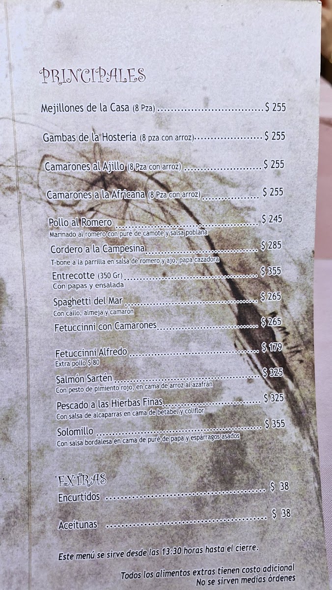 Hosteria Del Angel Menu - Taste the Charm of Authentic Mexican Cuisine